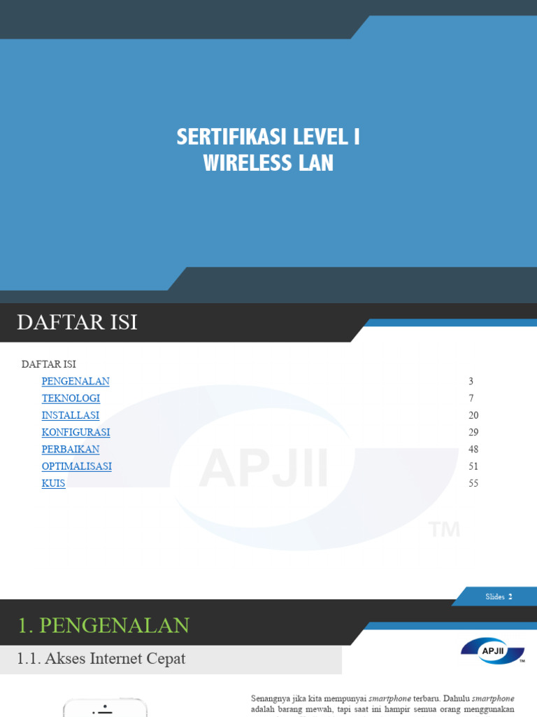 Level 1 Module 3 - Wireless LAN Update ByMD2.0 | PDF | Teknologi & Rekayasa