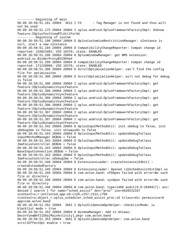 Oplus Android Log Analysis Report | PDF | Java (Programming Language) | Computer Architecture