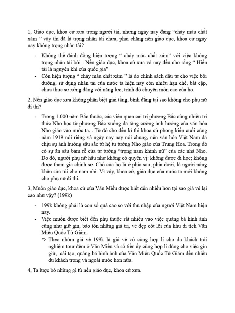 CSVH - một số câu hỏi | PDF