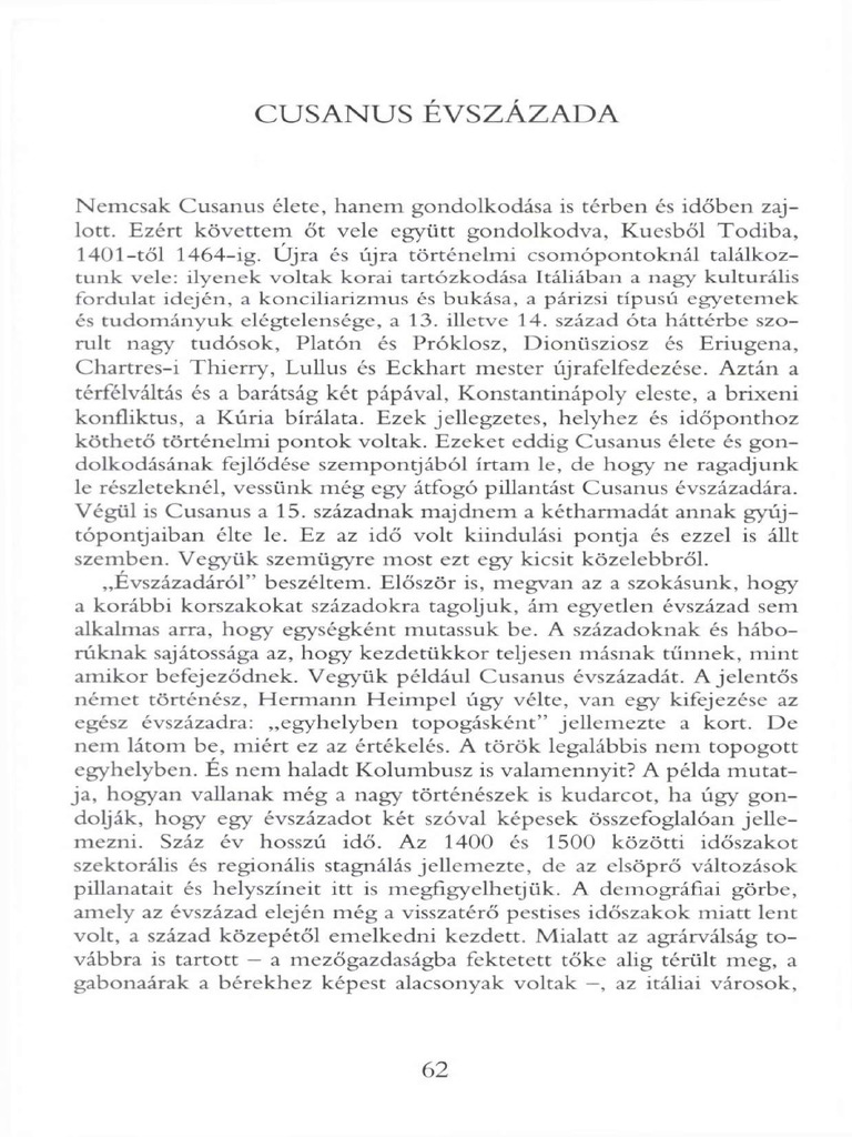 2009 - Kurt Flasch-Cusanus Évszázada (Nicolaus Cusanus És Kora. BP ...
