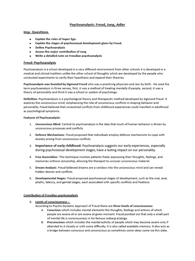 Psychoanalysis | Download Free PDF | Id | Psychoanalysis