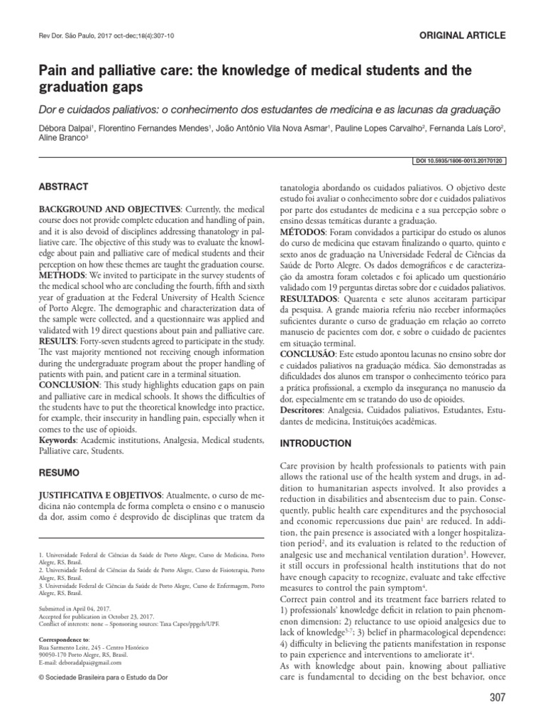 Dor E Cuidados Paliativos Pdf Opioid Palliative Care