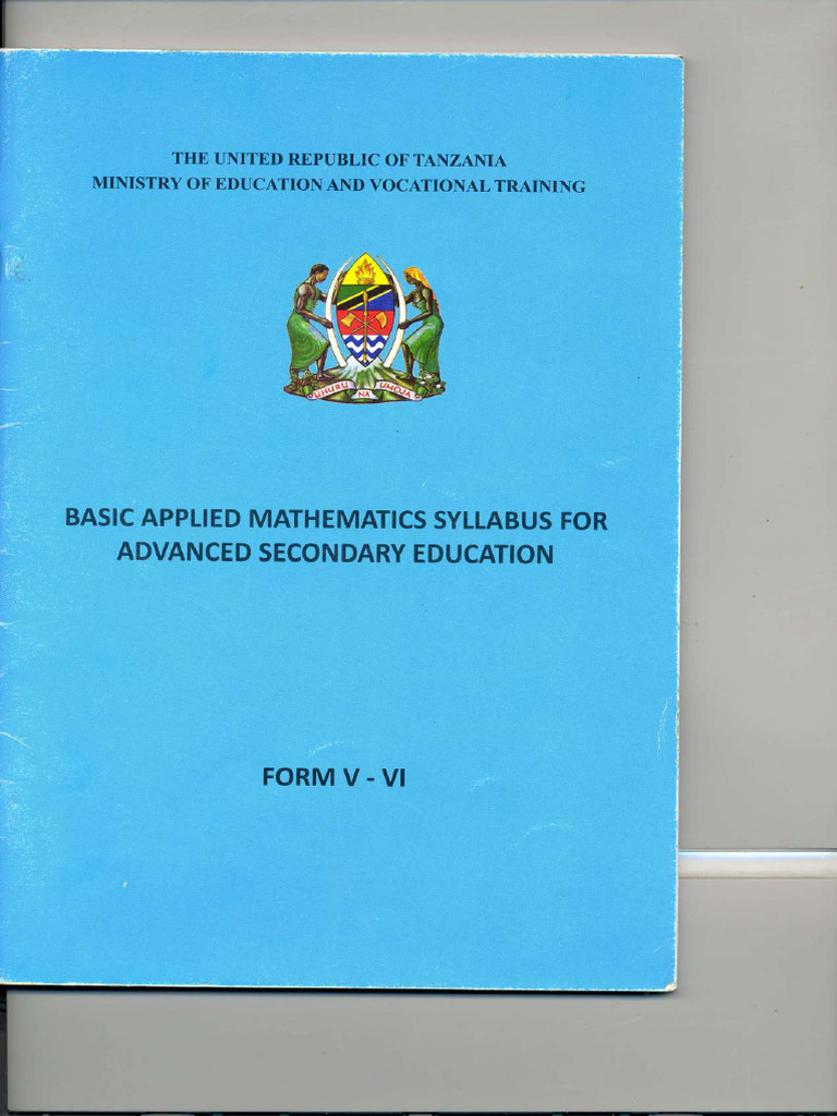 Basic Applied Mathematics Form V-VI | PDF