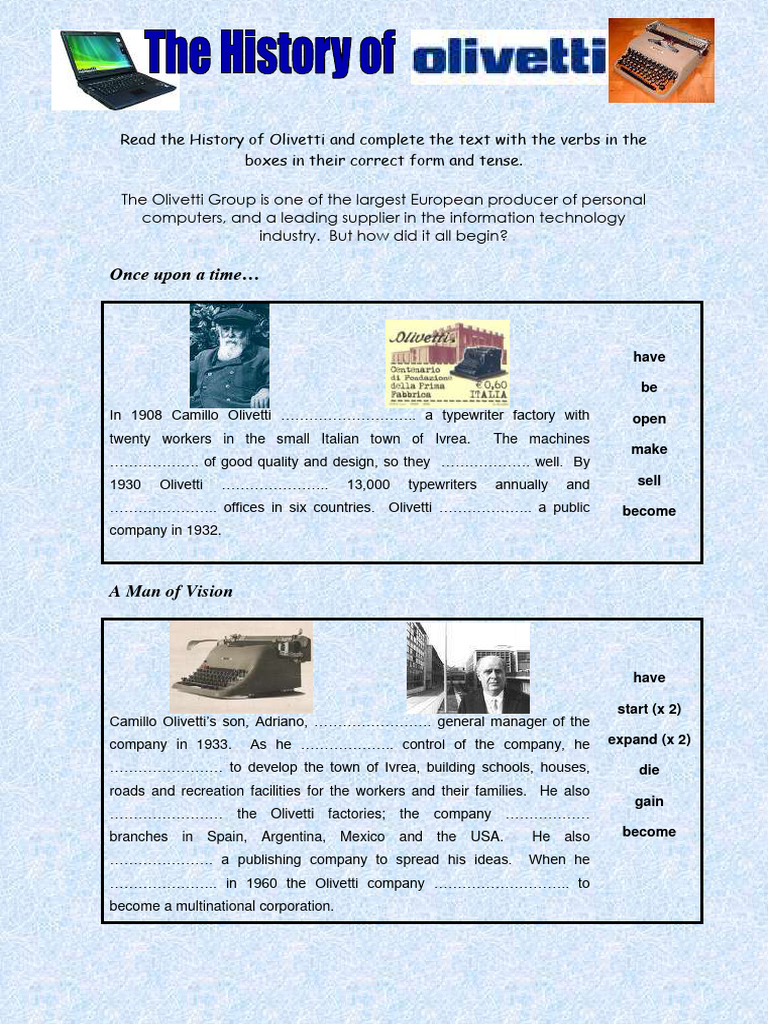 Business Olivetti | Download Free PDF | Computing | Office Equipment