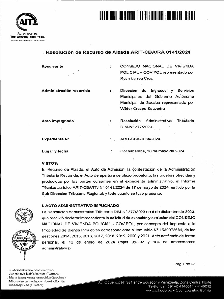 Arit Cba Ra 0141 2024 | PDF