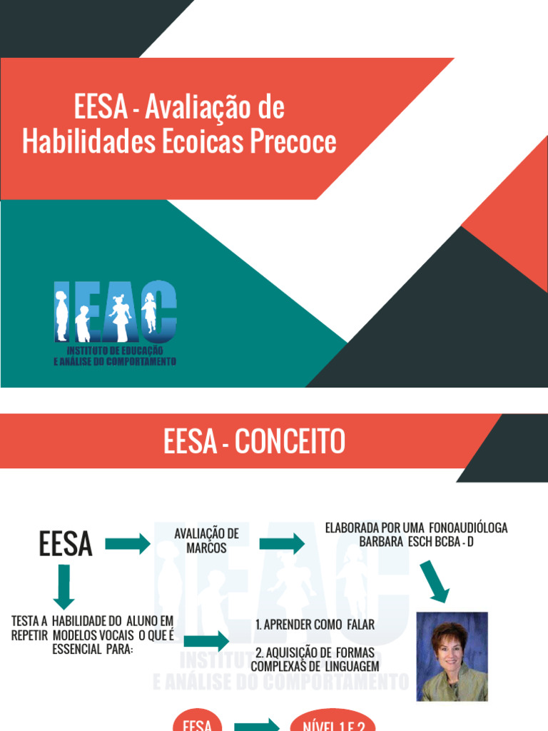 Avaliação EESA de Habilidades Ecoicas | PDF | Sílaba | Vogal