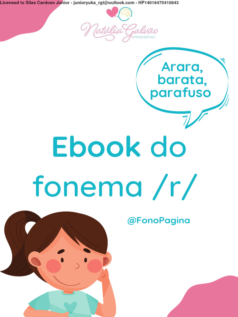 Ebook Fonema R Vibrante (1) - Desbloqueado | PDF | Branca de Neve