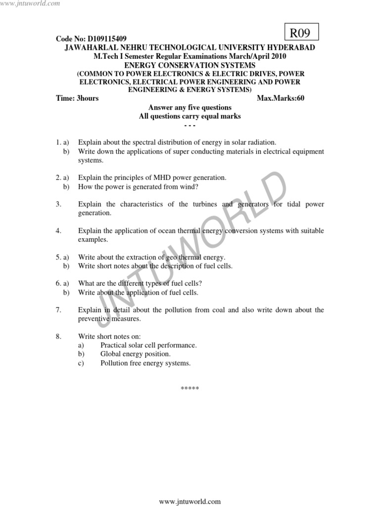 09-Energy Conservation Systems | PDF | Electricity Generation ...