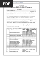 Minority Community Student Self Declaration | PDF