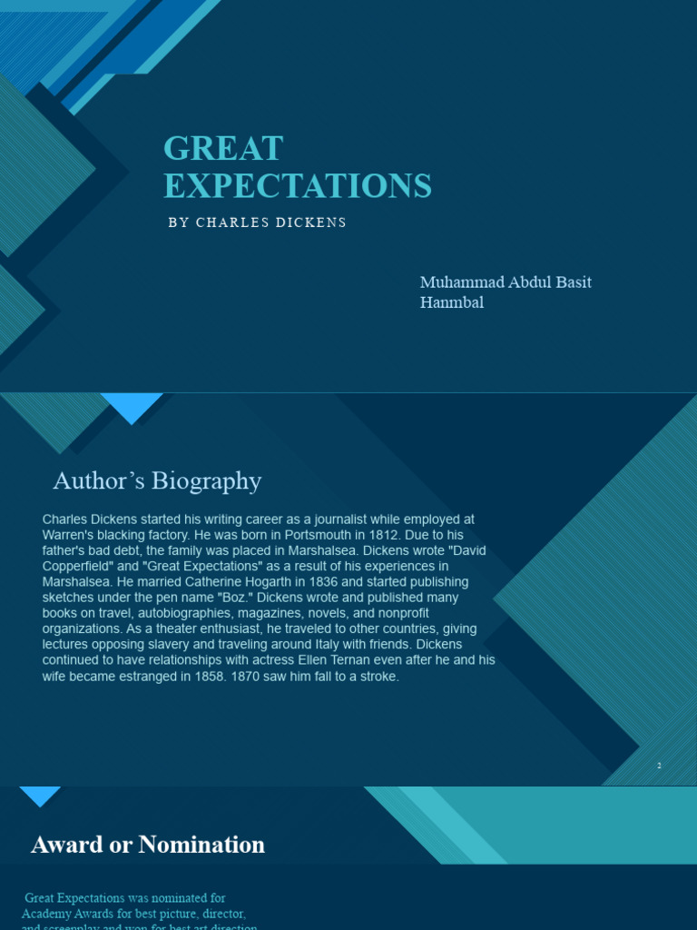 Great Expectations PPT by Abdul Basit | PDF | Great Expectations ...