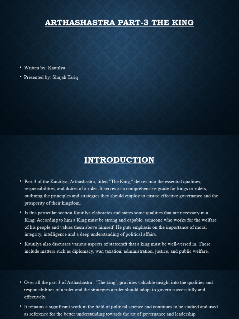 Arthashastra Part-3 The King | PDF | Treason | Disciplines