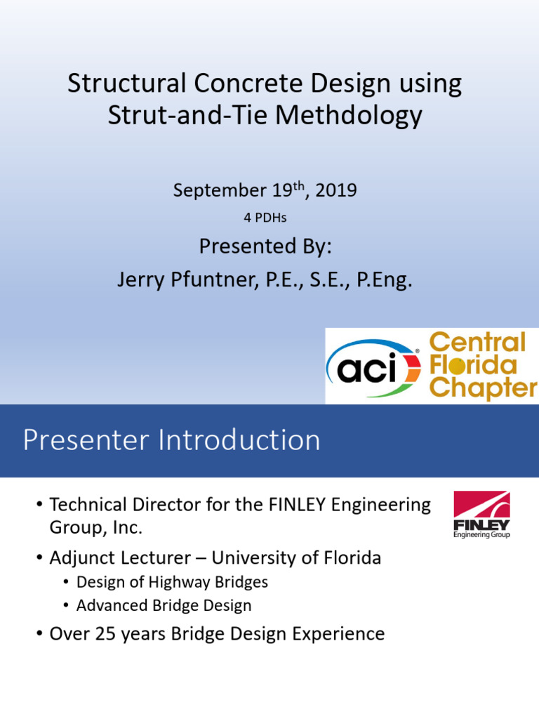 Structural Concrete Design Using Strut and Tie Methdology | PDF ...