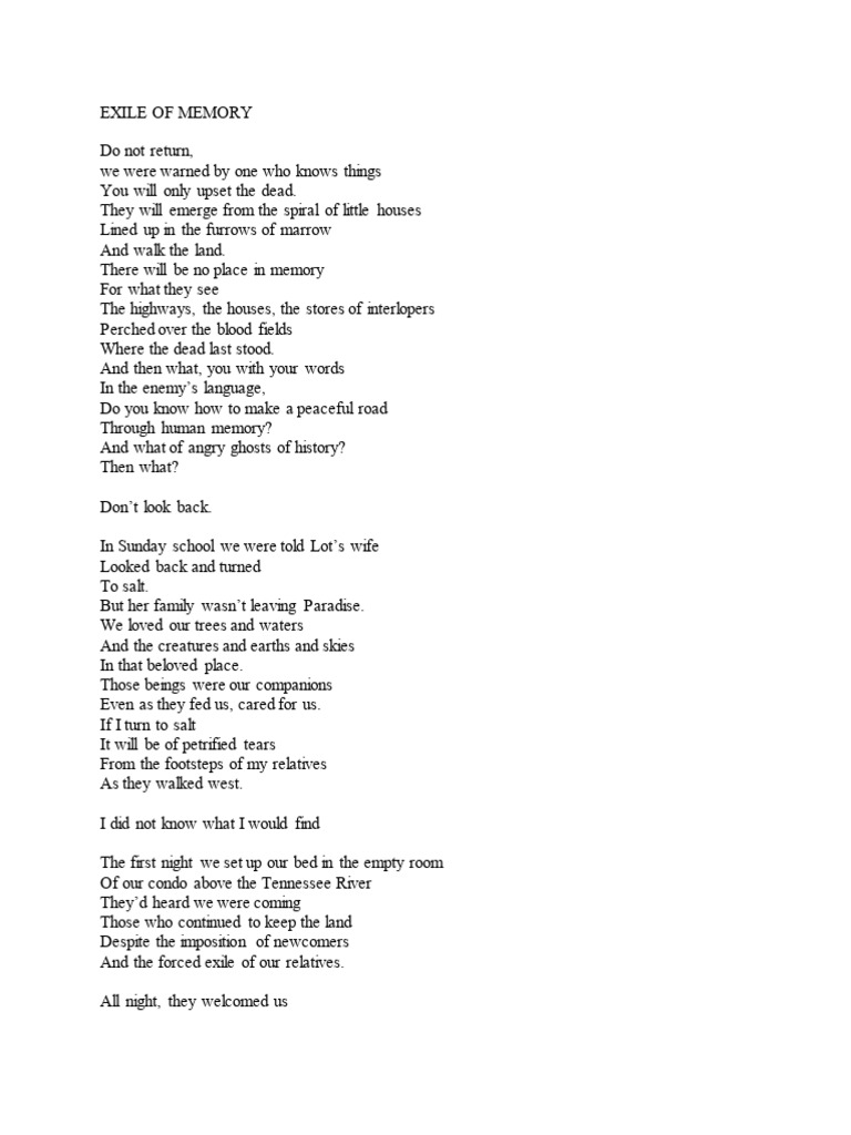 Joy Harjo Poem | PDF