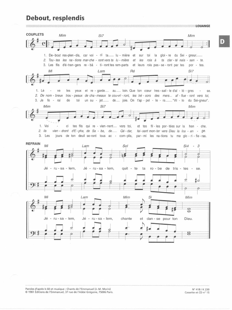 Debout, Resplendis | PDF