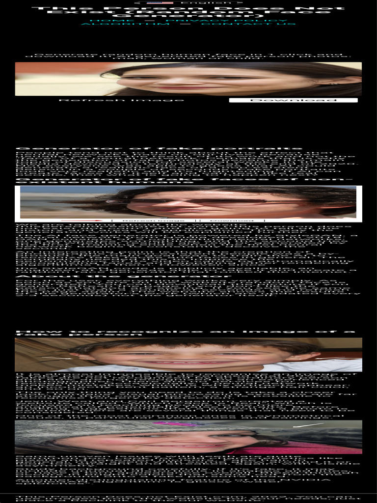 AI Random Face Generator Explained | PDF | Artificial Intelligence ...