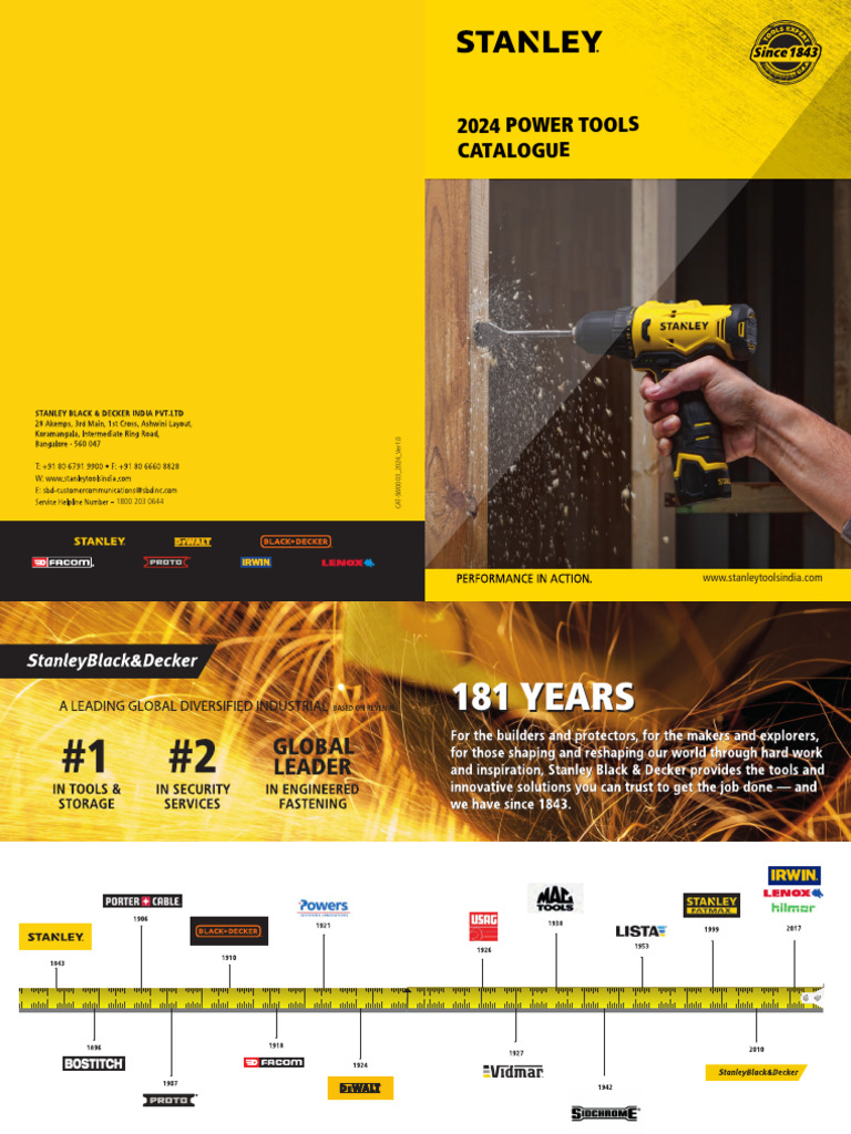 2024 Stanley Power Tools Catalogue | PDF | Drill | Battery Charger