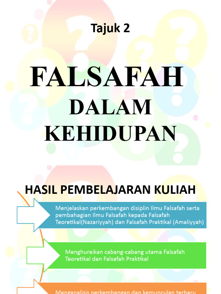 Tajuk 2a1 Falsafah DLM Kehidupan | PDF