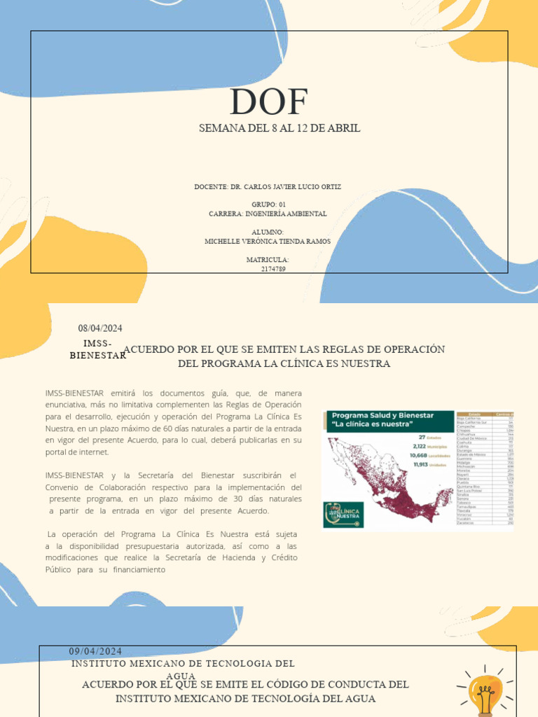 Presentación DOF | PDF