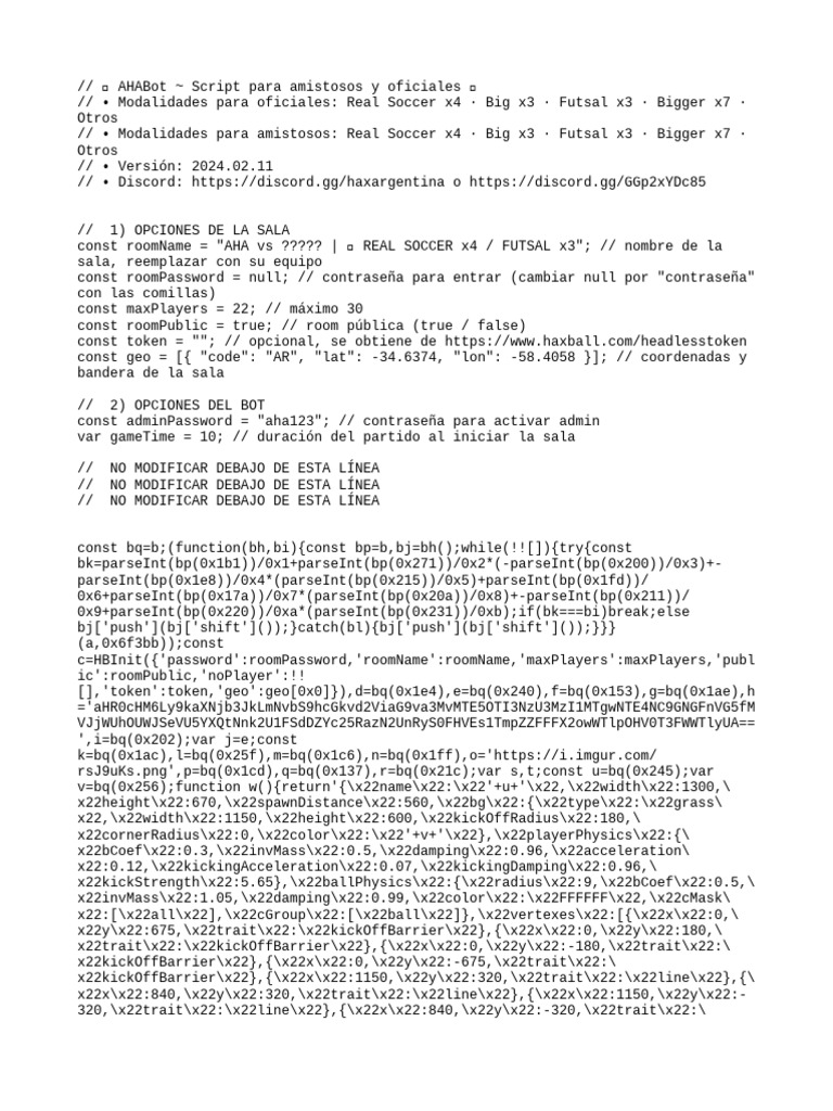 AHABot-Oficial v2024.02.11 Compartir | PDF