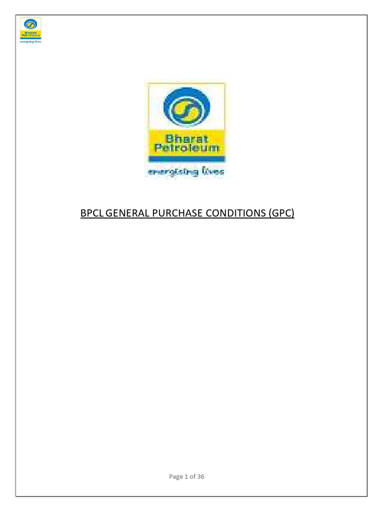 BPCL Seller Policy | PDF | Cargo | Taxes