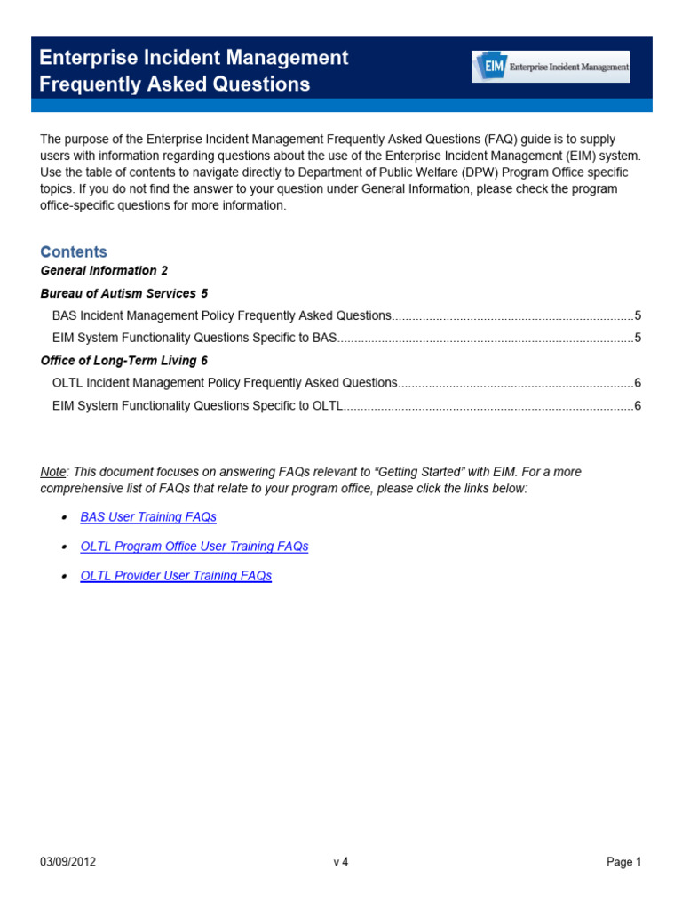HCSIS_EIM_FAQs | Download Free PDF | Faq | Password