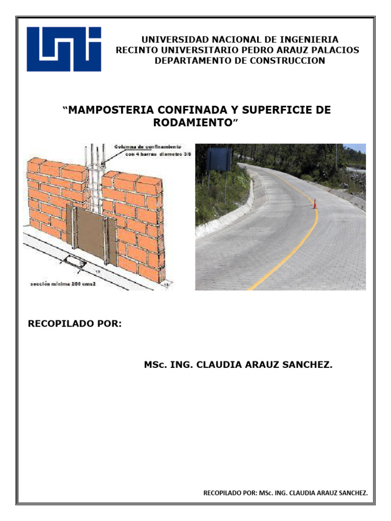 Mamposteria Confinada | PDF | Albañilería | Cemento