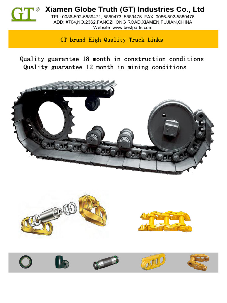 GT High Quality Track Link Recommendation | PDF | Hardness | Metalworking