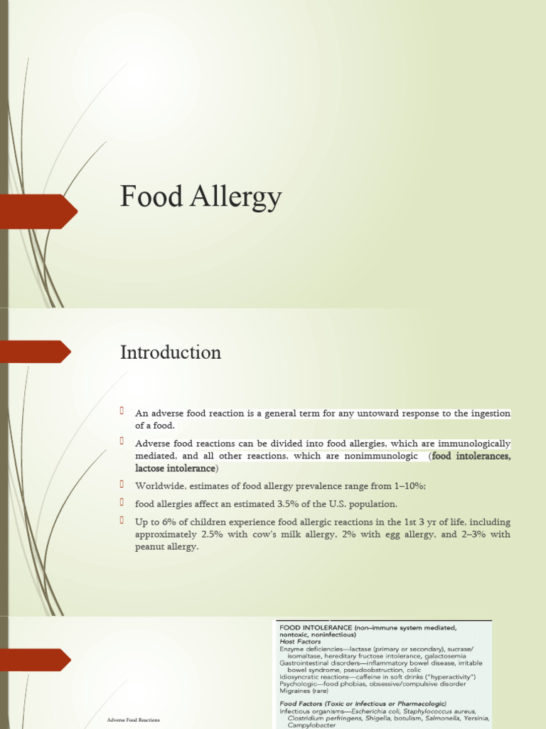 Food Allergy | PDF | Allergy | Food Allergy