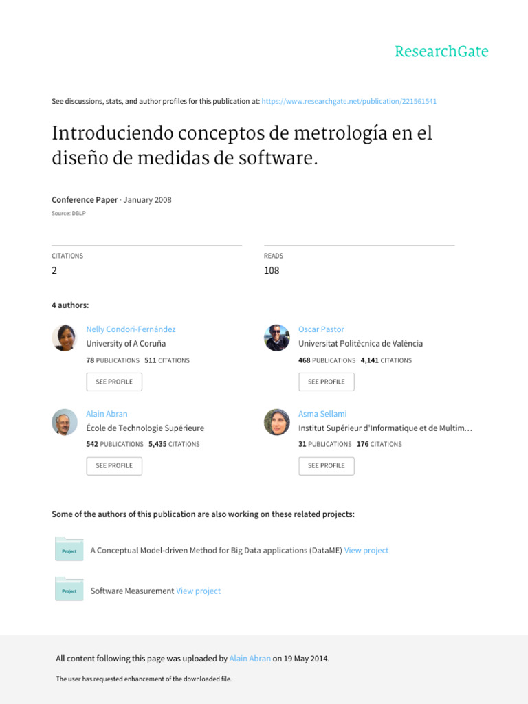 Introduciendo Conceptos de Metrologia en El Diseno | PDF | Medición | Software