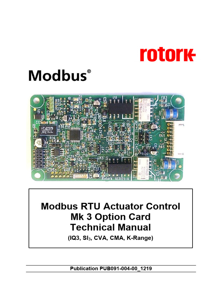 Rotork Manual Modbus Rtu | PDF | Programmable Logic Controller | Computing