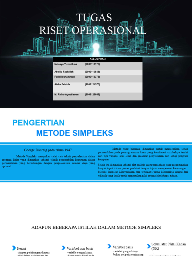 Tugas Kelompok 3 Riset Operasional | PDF