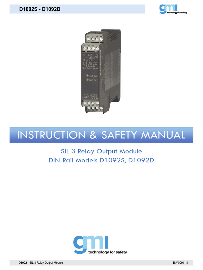 GM D1092 Relay Safety Manual | PDF | Relay | Electrical Wiring
