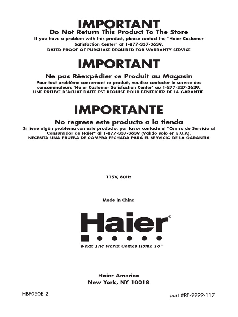 Important: Do Not Return This Product To The Store | PDF | Carbon ...