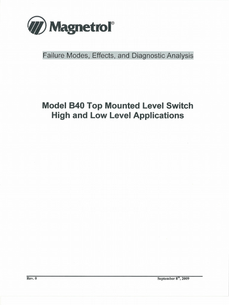 FMDEA Magnetrol Level Switch | PDF