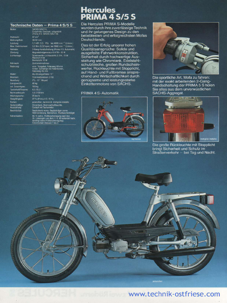 Hercules Prima 4 S / 5 S | PDF