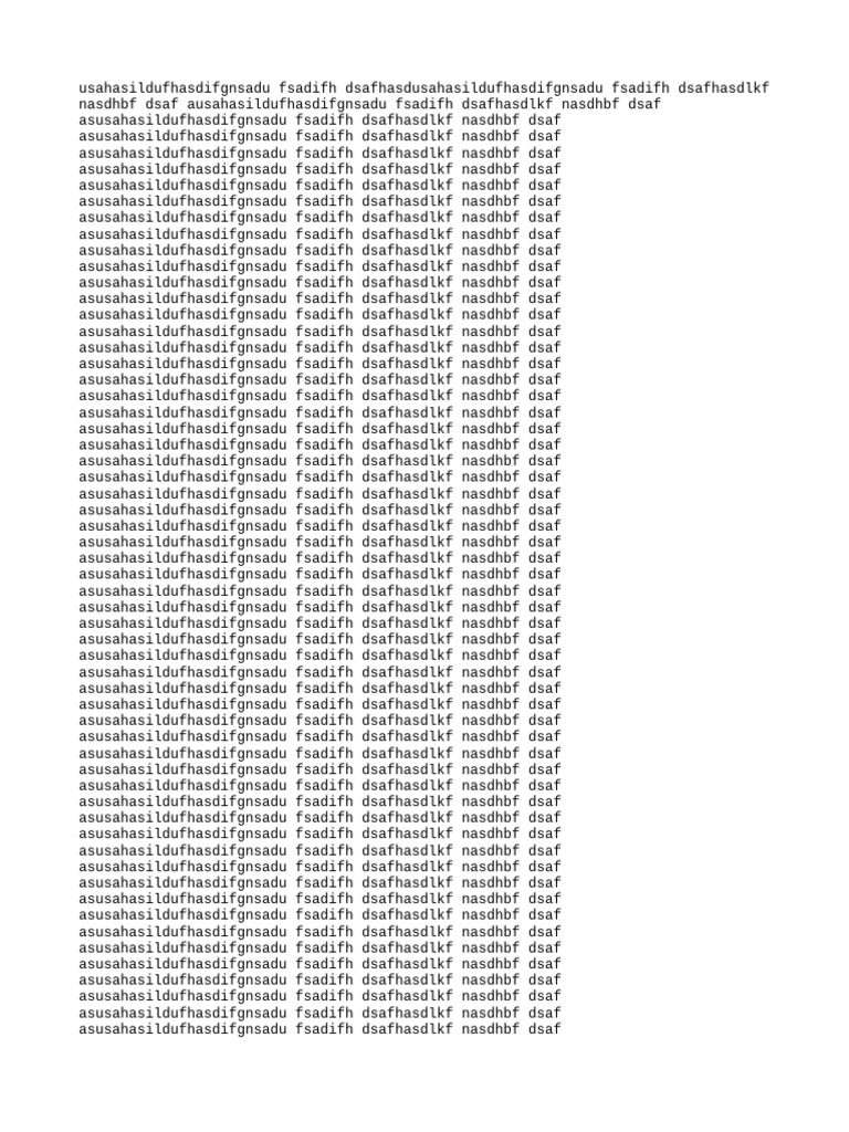 Saopkufsjdaihiuf Asd | PDF