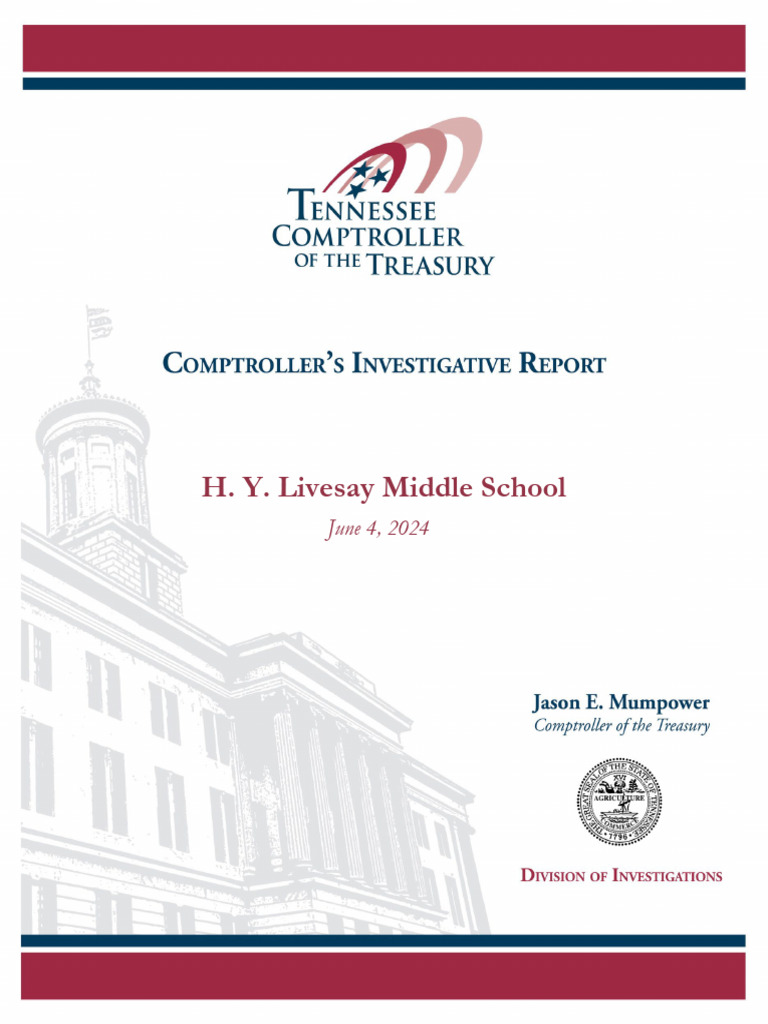 H.Y. Livesay Middle School Investigation Report | PDF | Government