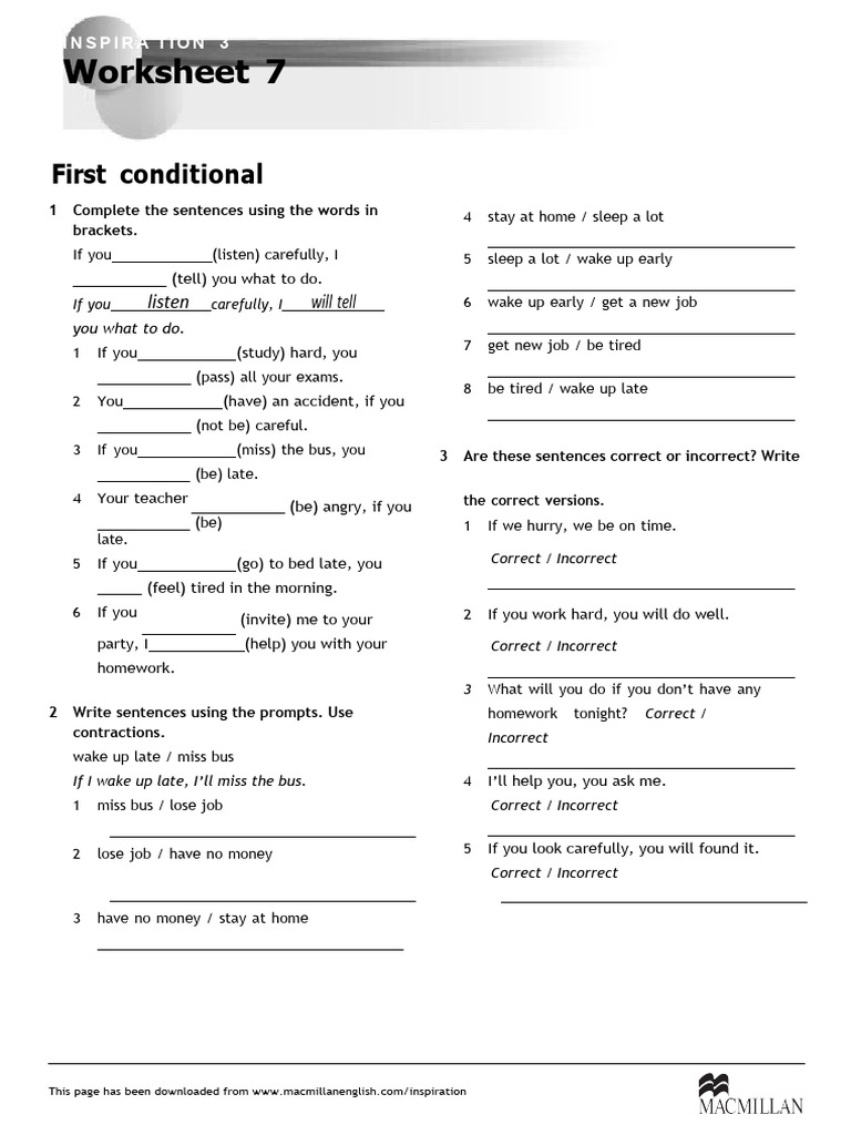First Conditional Macmillan PDF | PDF | Language Arts & Discipline | Self-Improvement