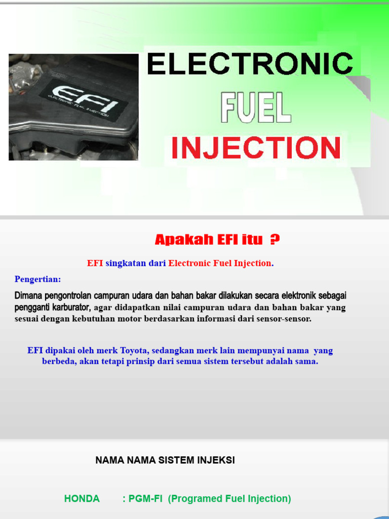 EFI engine system | PDF