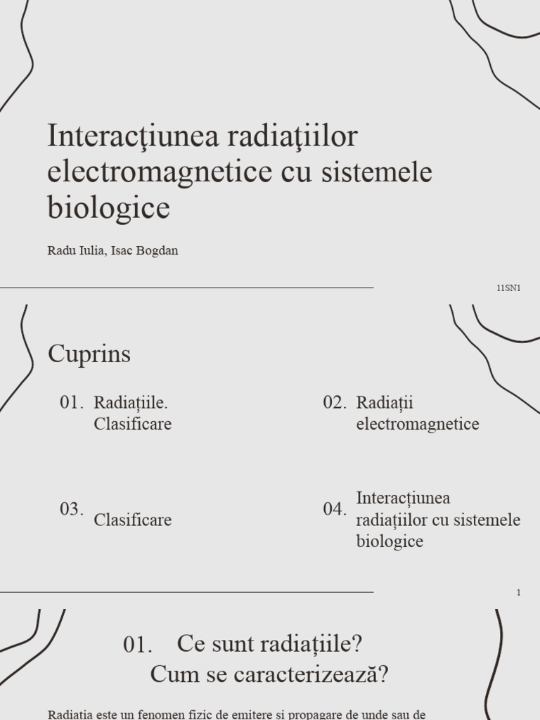 Interactiunea Radiatiilor Electromagnetice | PDF