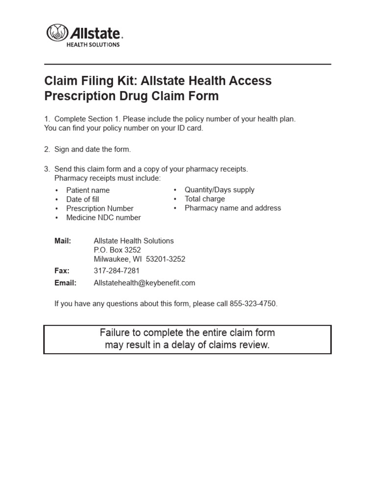 Allstate Health Access Claim Form Guide | PDF | Fraud | Justice