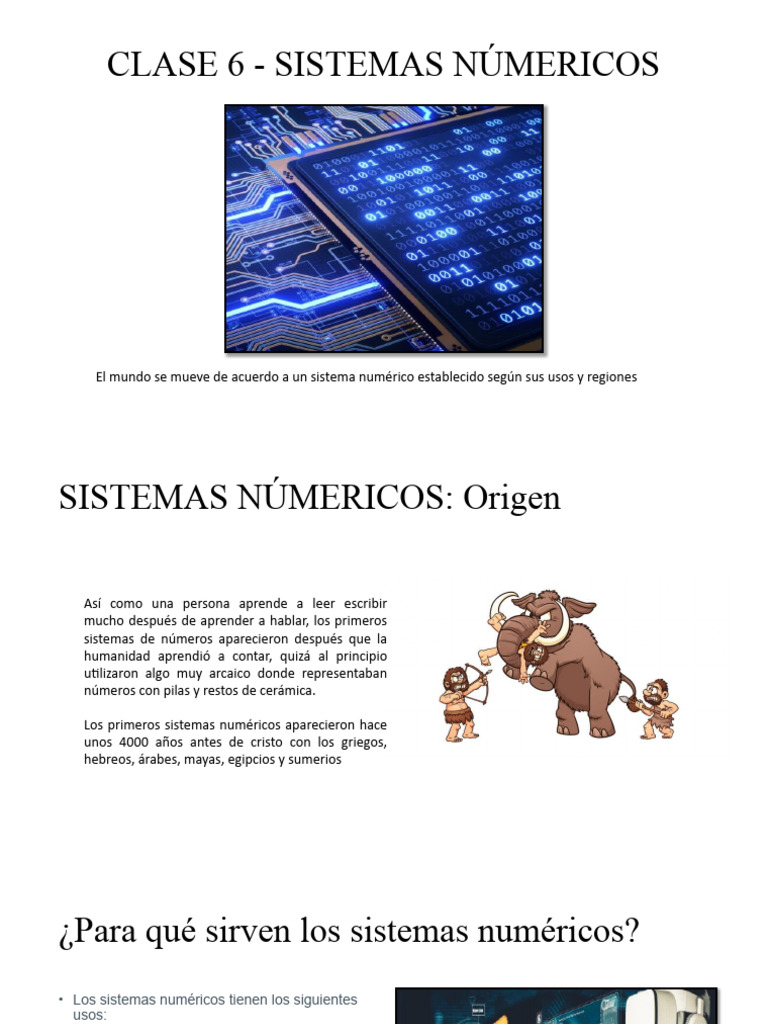 Clase 6 - Sistemas Numericos | PDF | Poco | Byte