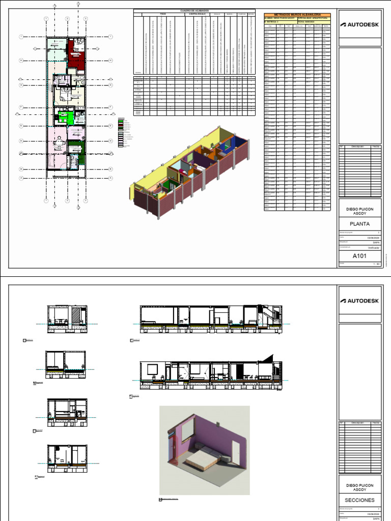 Diseño De Planta Y Secciones Arquitectónicas Pdf Edificio