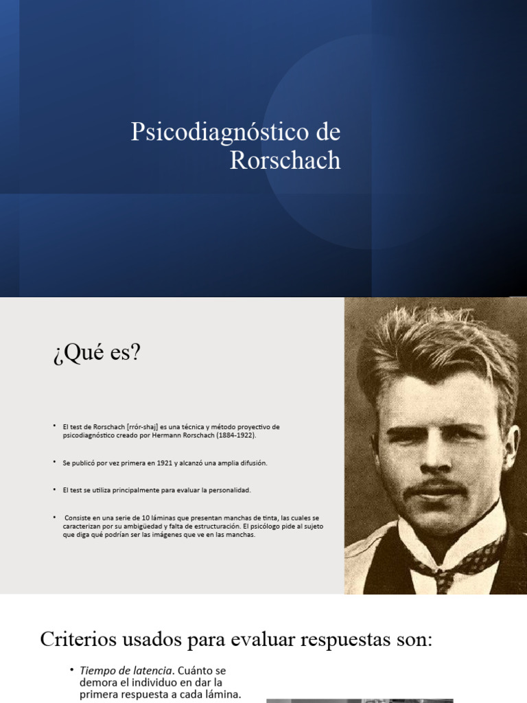 El test de Rorschach (1) | PDF