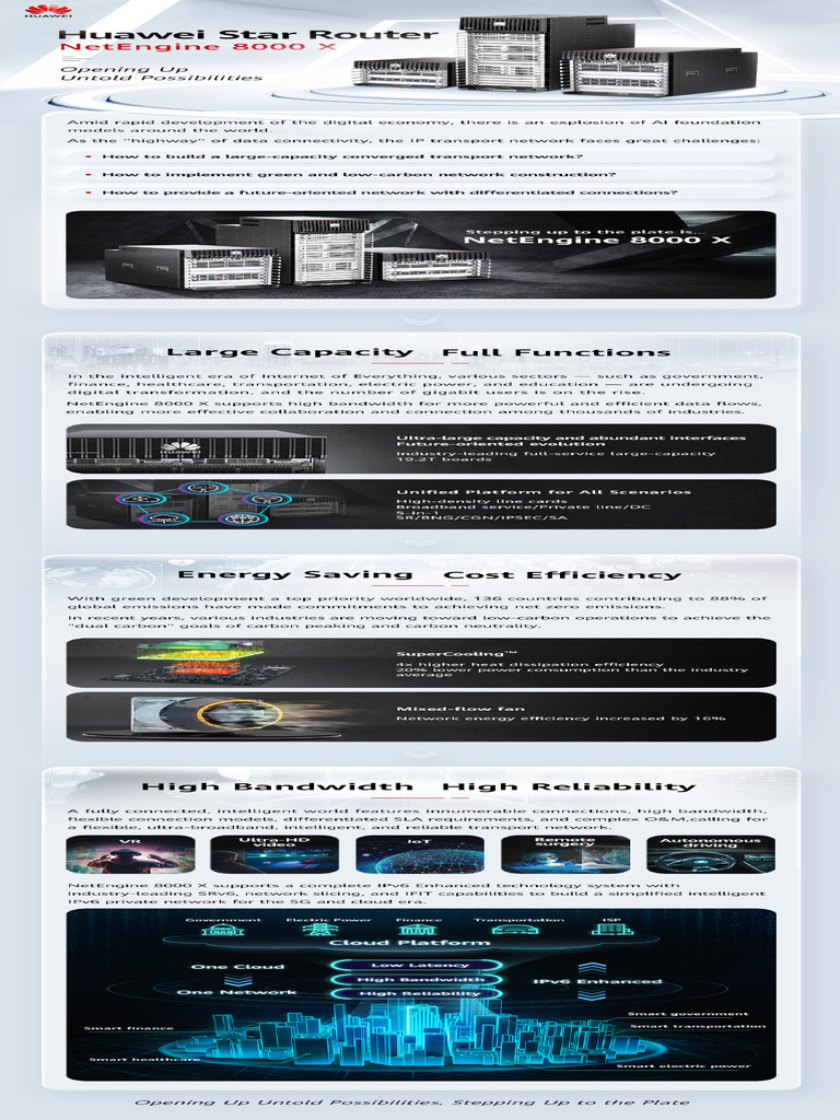Huawei Star Router NetEngine 8000 X | PDF