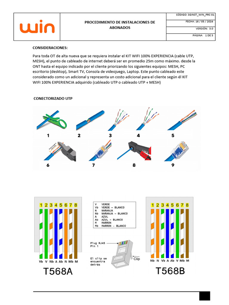 Cableado Utp - Kit Wifi Pro | PDF | Telecomunicaciones | Tecnología de información y comunicaciones