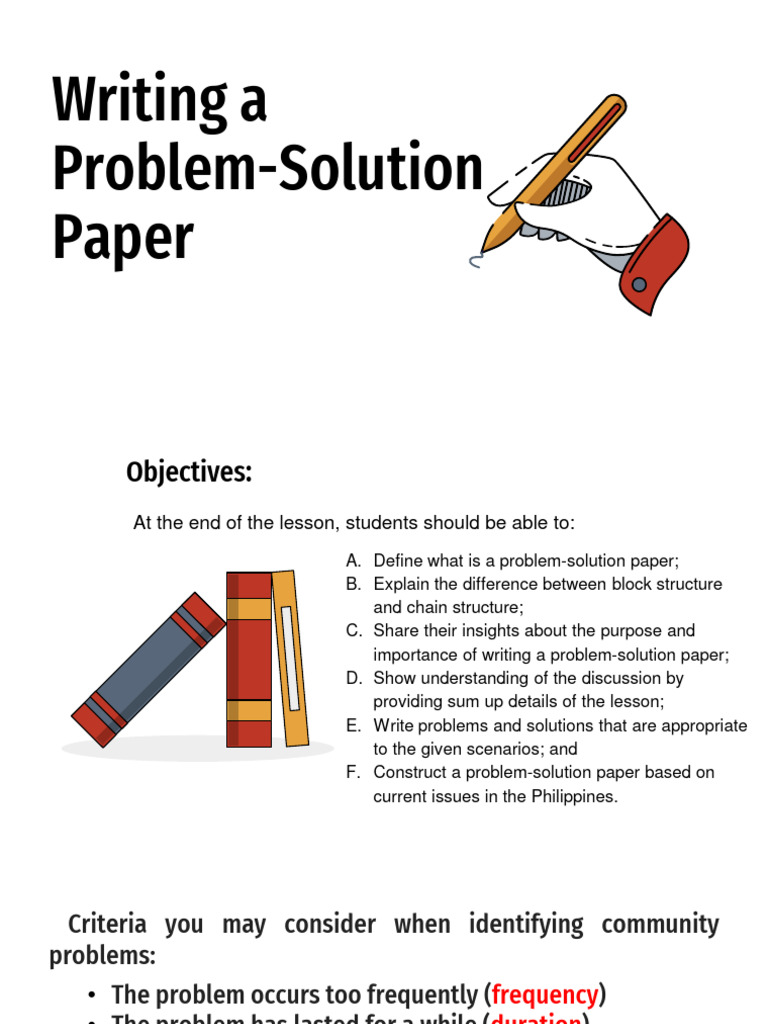Writing A Problem Solution Paper | PDF | Proofreading | Cognition