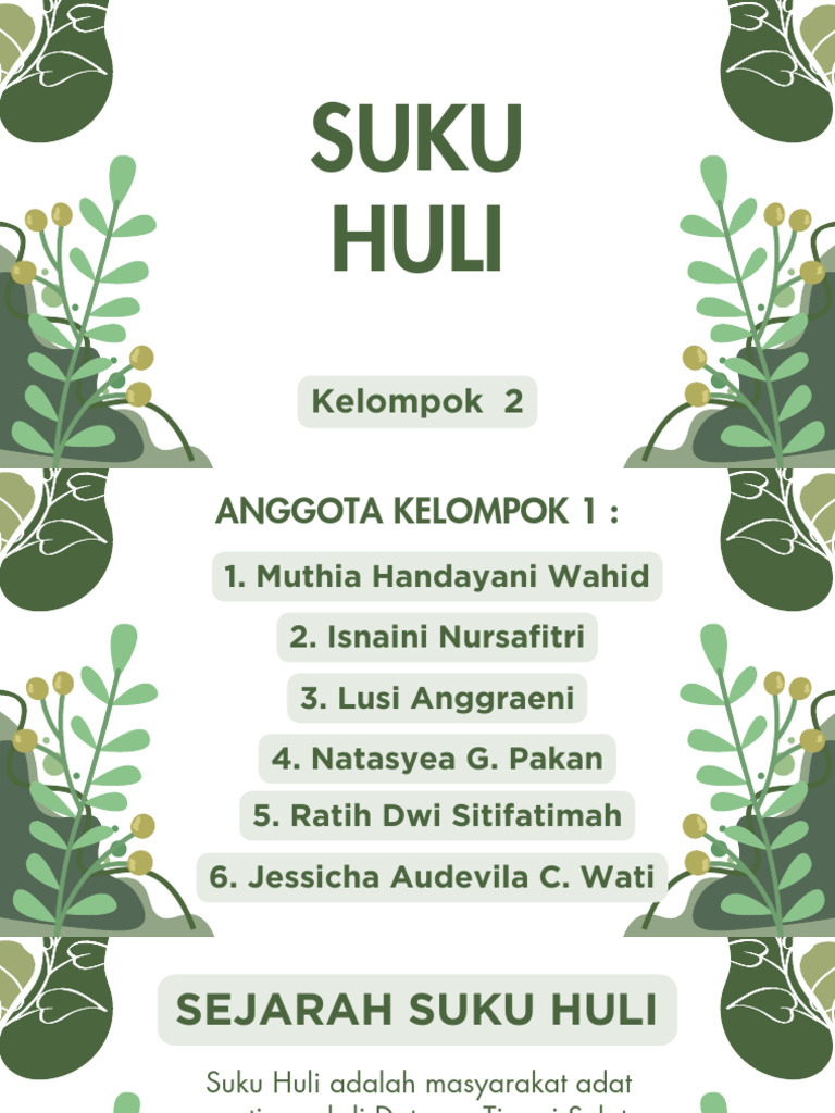 Suku Huli | PDF