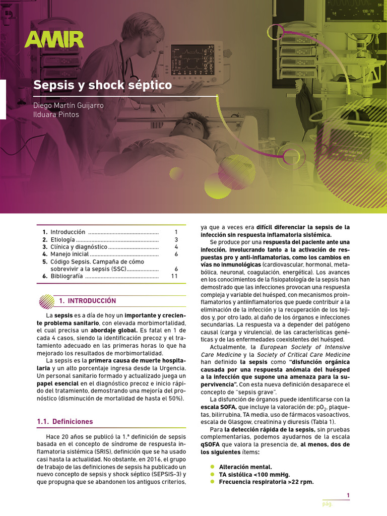 Sepsis y Shock Séptico | PDF | Septicemia | Ciencias de la Salud