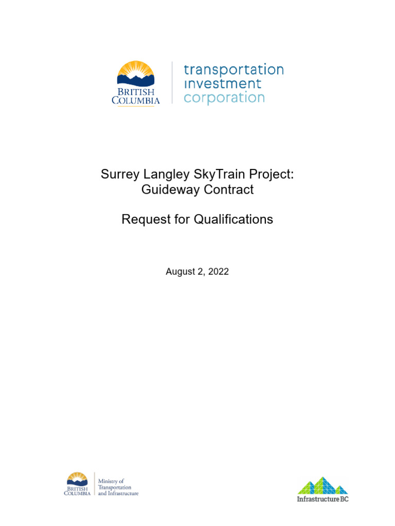 Surrey-Langley-Skytrain-Guideway | PDF | Request For Proposal